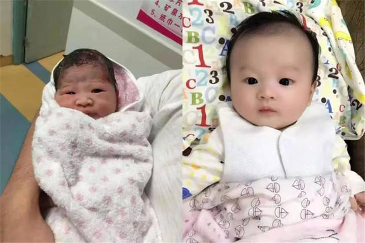 “最美宝宝”刚出生就火了，凭颜值征服众人，网友：长大怎么得了_时候