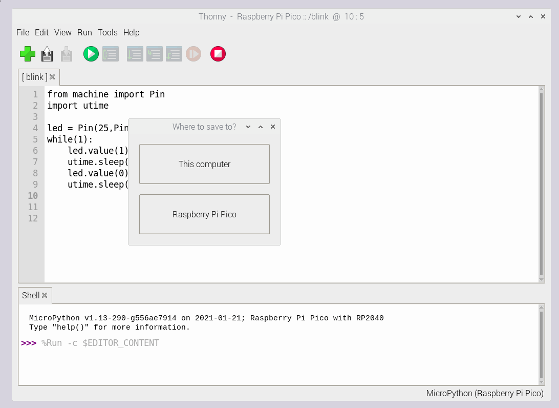 树莓派新成员：Raspberry Pi Pico 上手体验_搭载