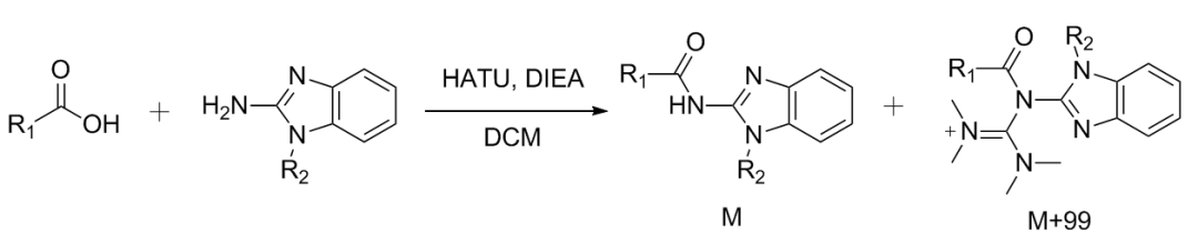 HATU作为缩合剂的酰胺化反应中的副产物_进行