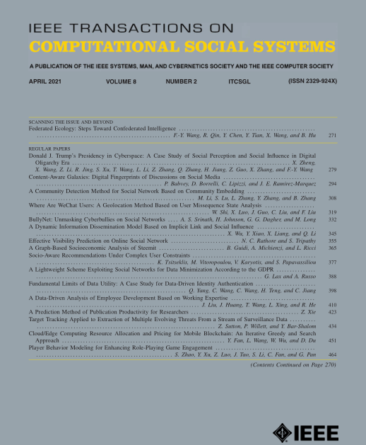 【喜报】祝贺IEEE TCSS被SCIE数据库收录！_期刊