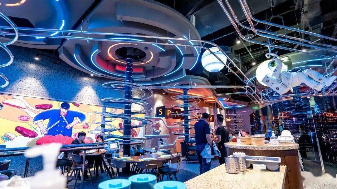 【SPACELAB失重餐厅】2店通用|无人点菜，盘子飞旋！食物从天而降！198元抢门市价361元双人套餐！_须知