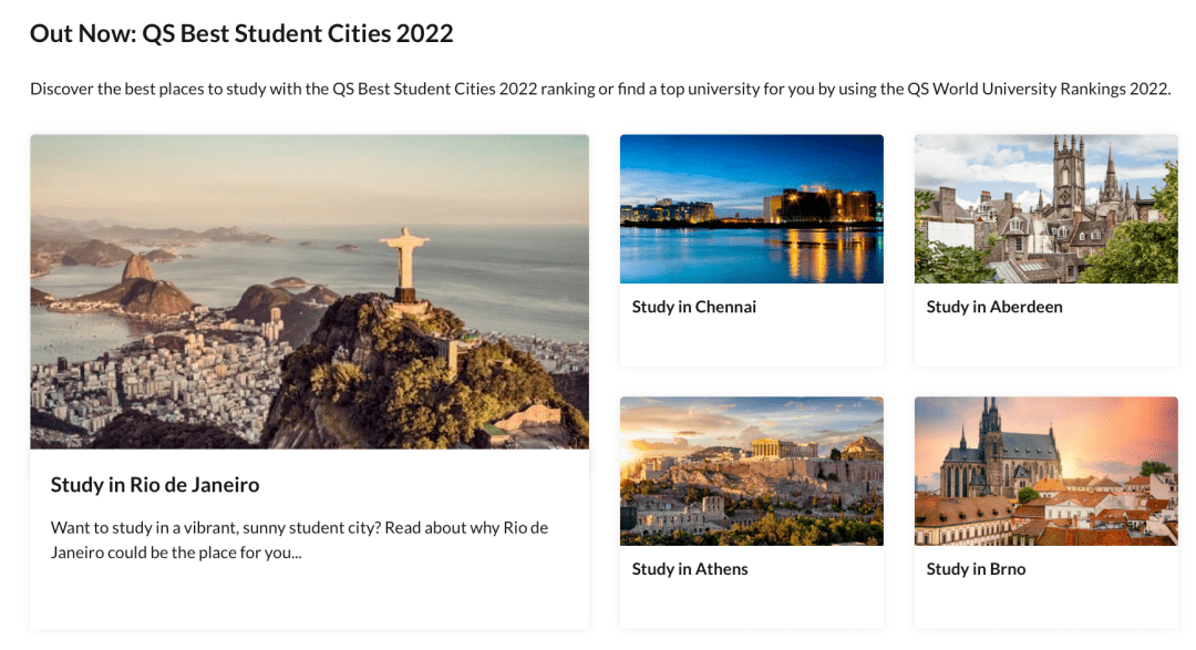 美国竟无缘TOP5？QS 2022全球最佳留学城市发布!第一名毫无悬念！_伦敦