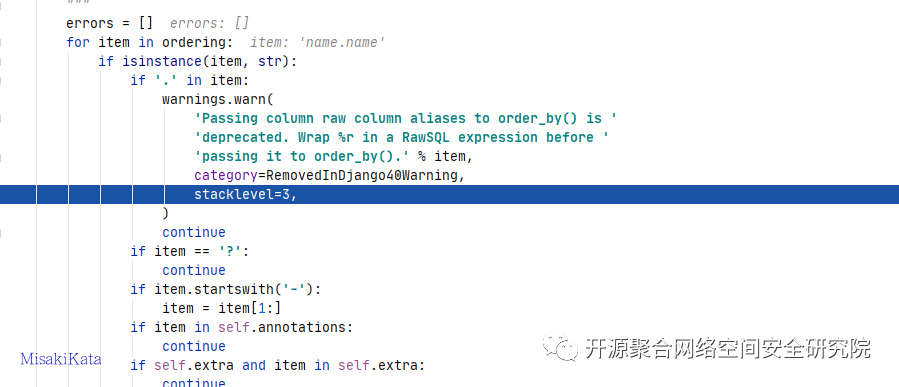 【漏洞分析】CVE-2021-35042 Django SQL注入_self