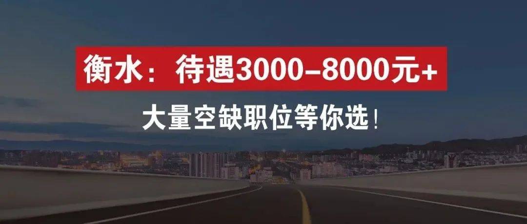 衡水：待遇3000-8000元+职工保险+节日福利+..._年龄