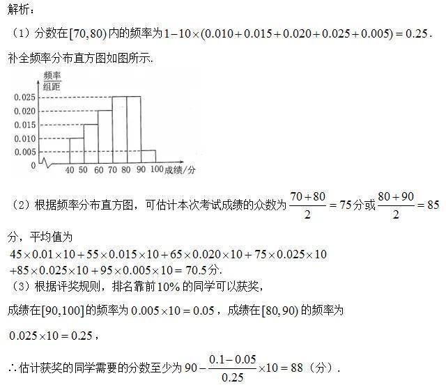 高中数学中位数，百分位数例题定义概念题目 