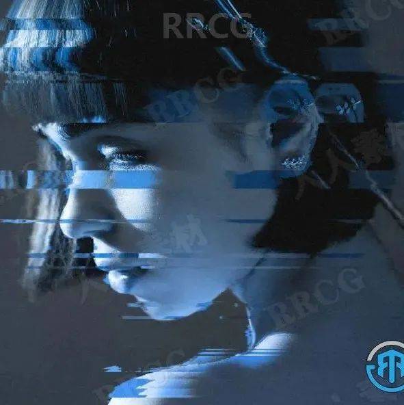 6种渐变配色闪烁故障屏幕PSD模板_素材_人人_效果