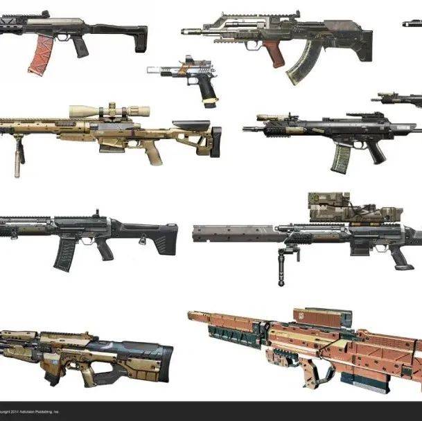 参考 | 枪械设计收藏不亏，Rick Zeng作品分享-7.GAME_女神_角色_奖金