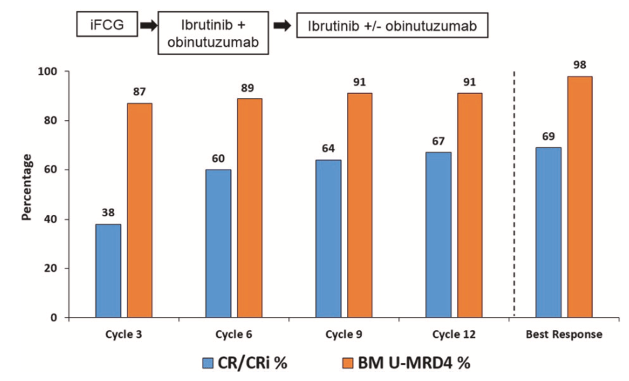 【Leukemia】iFCG方案用于伴有IGHV突变、不伴有TP53突变CLL患者的一线治疗评估_研究_骨髓_达拉