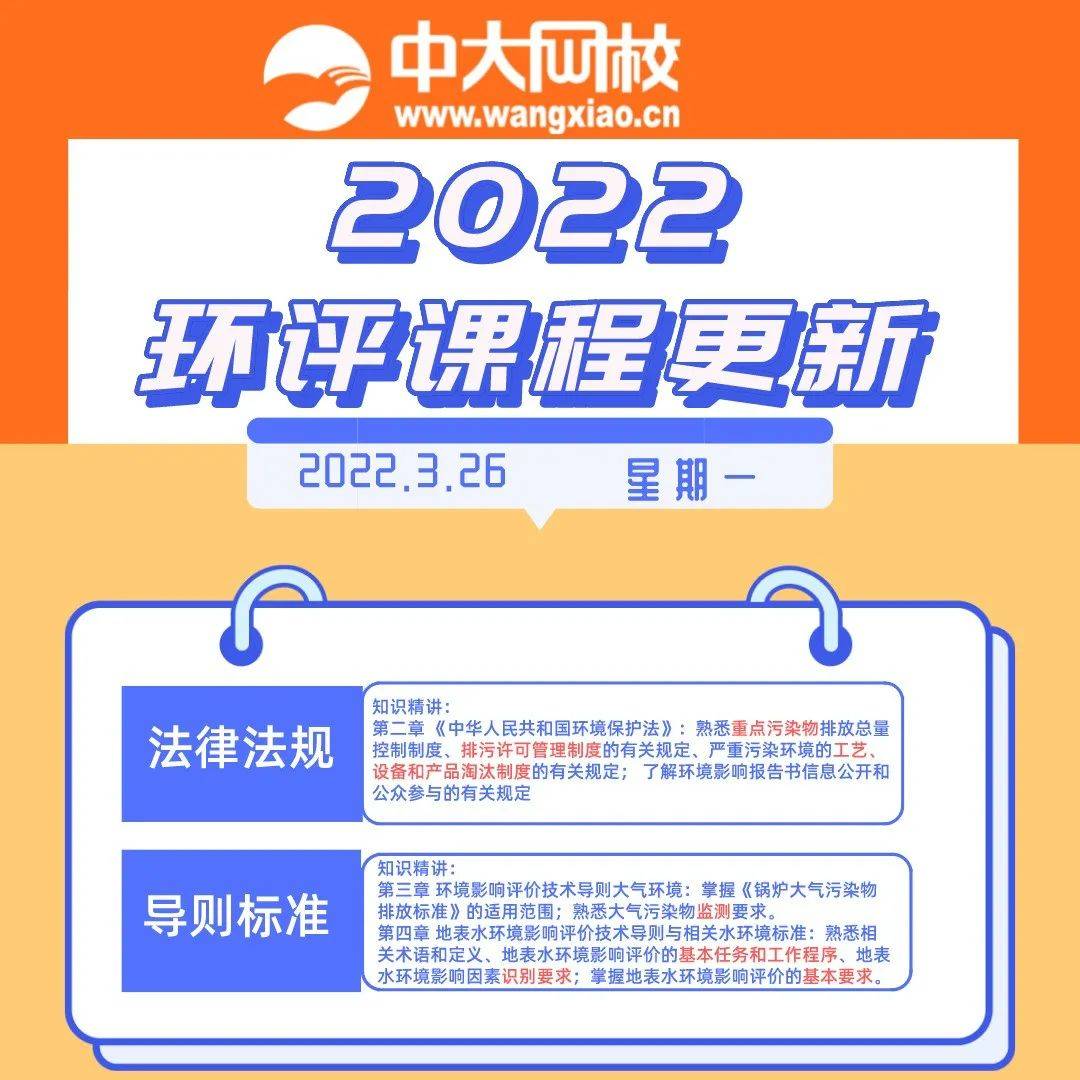 2022环评课程更新啦~_考试_侵权_备考