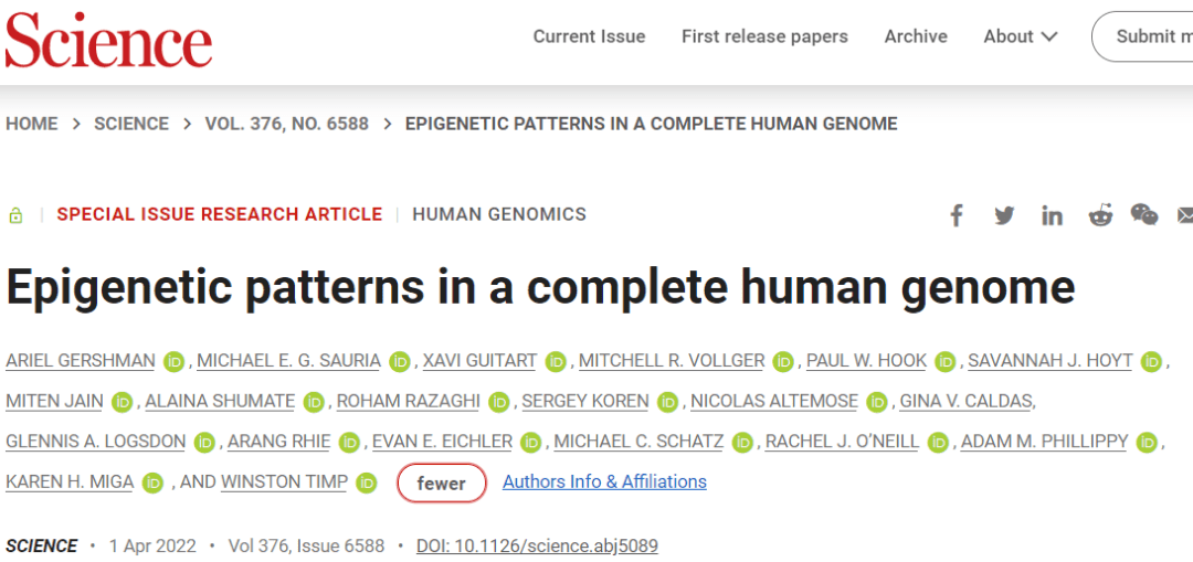 6 篇Science 齐发，首次破译完整的人类基因组，百人科学家团队揭开背后的神秘面纱_完整人类基因组首次被破译_序列_研究