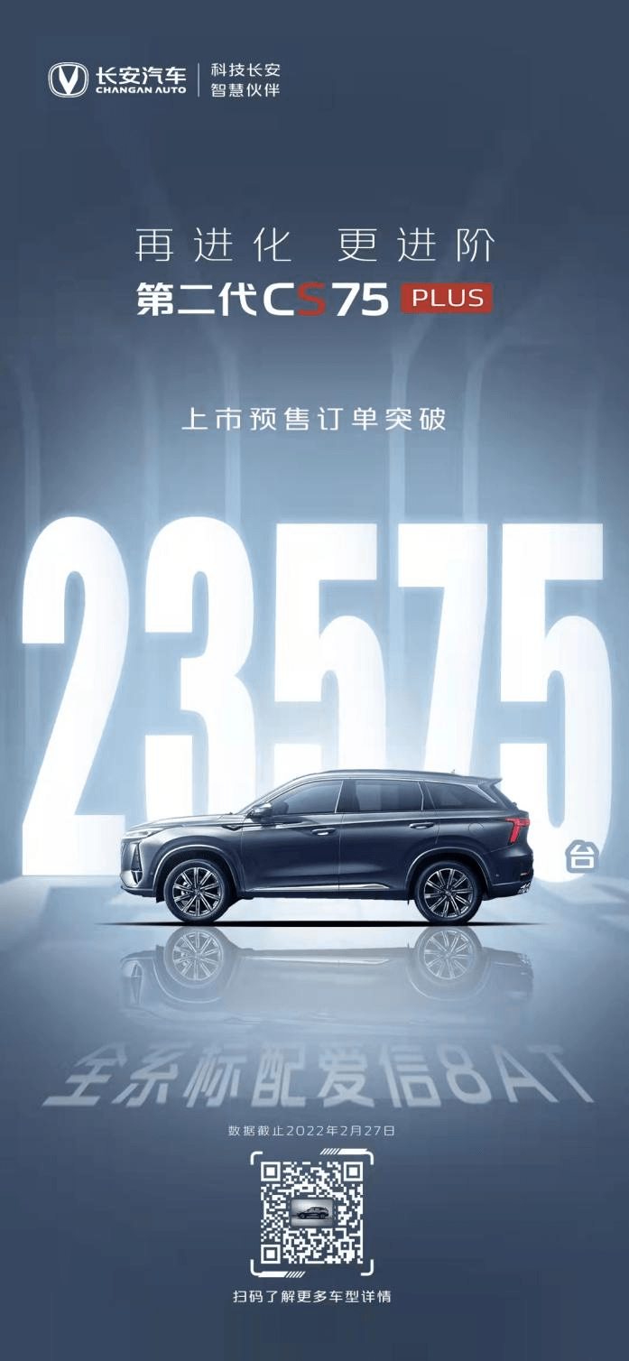 第二代CS75PLUS上市 全系8AT“明日座驾”售价12.49万元起_搜狐汽车_搜狐网