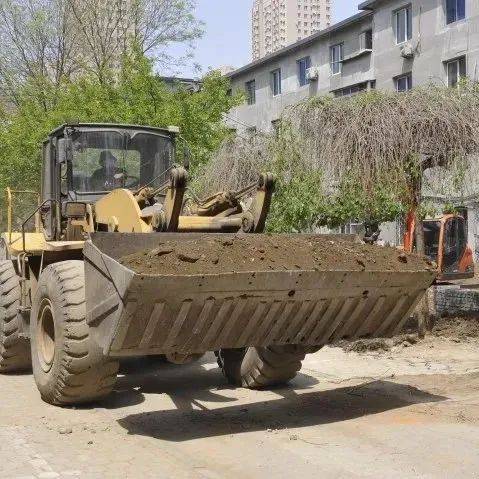 老旧小区改造进行中_立新社区_居民楼_鞍山