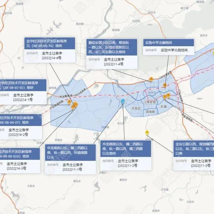 金华今年二批次挂牌13宗涉宅地，总建面104.8万方超历批次体量_地块_金市土_上限