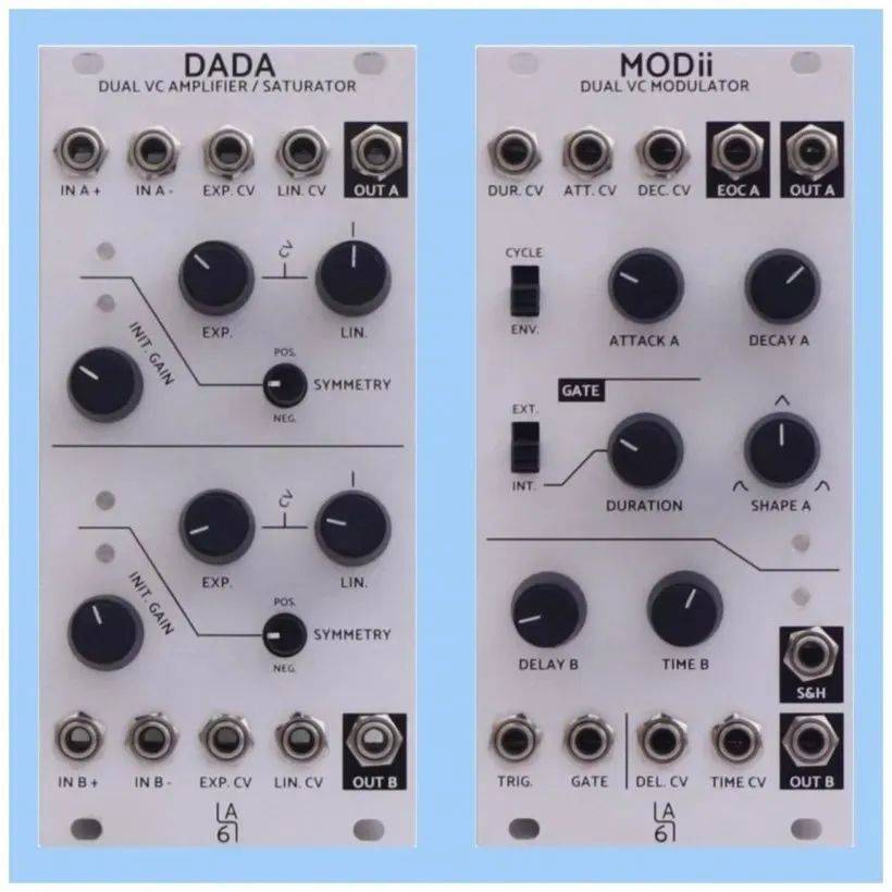 LA67 发布 MODii 双 VC 调制器和 DADA 双 VCA 模块_控制_衰减_com