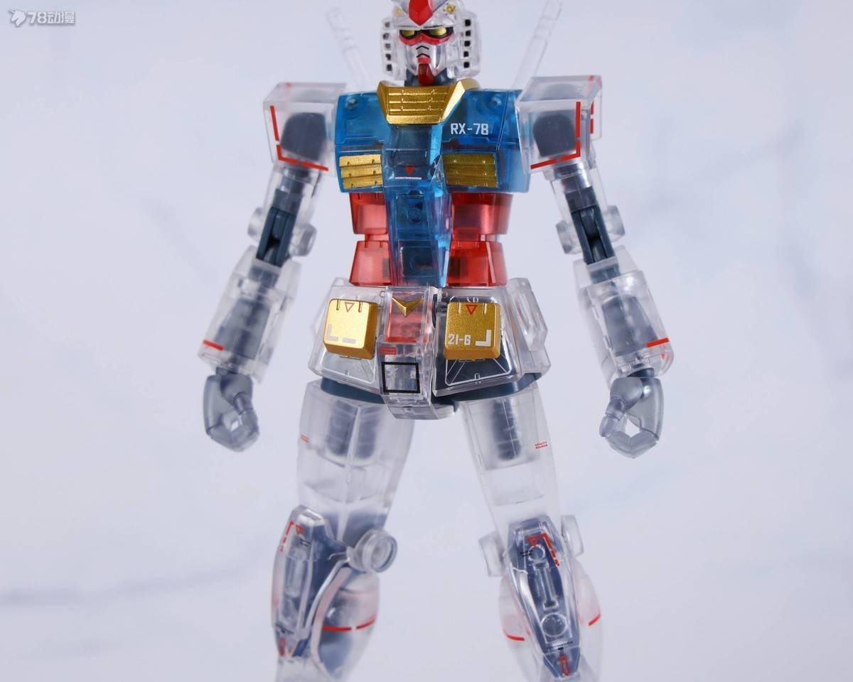 78官测：广州会场限定 ROBOT魂 RX-78-2 高达 ver. A.N.I.M.E.彩透版_包装_零件_产品