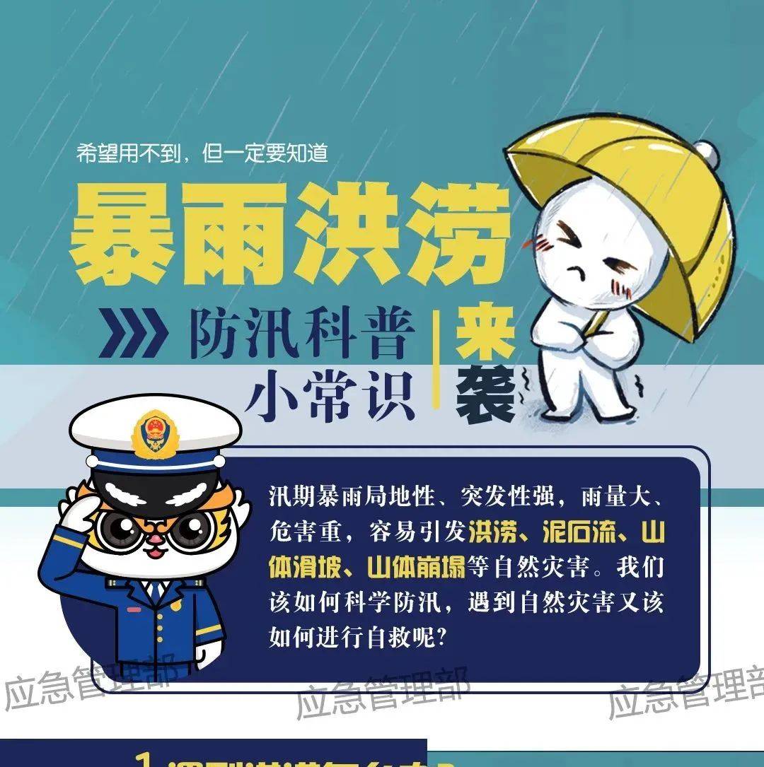 应急科普 洪涝、泥石流、山体滑坡灾害发生时如何自救？这些技能一定要懂！危害防汛雨量