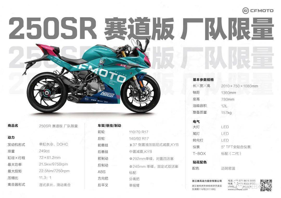 22980元！春风发布250SR赛道版厂队限量涂装丨业界_搜狐汽车_搜狐网