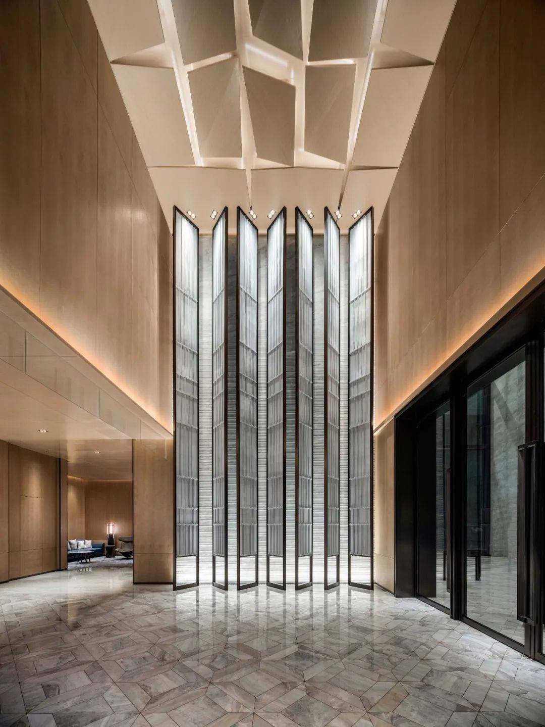 HBA新作 | 长沙建鸿达JW万豪酒店_设计_大堂_客人