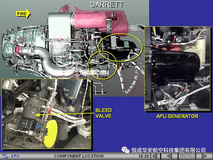 A320 飞机APU的精美图文简介_控制_组件_位置