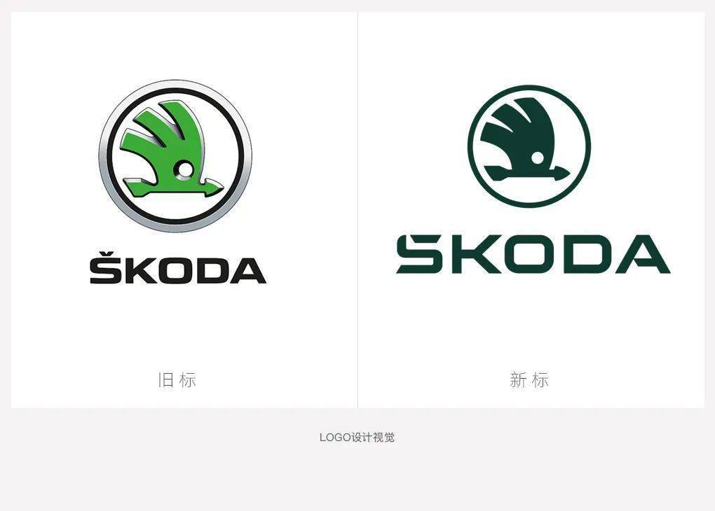 斯柯达新Logo亮相，又扁平化！_搜狐汽车_搜狐网