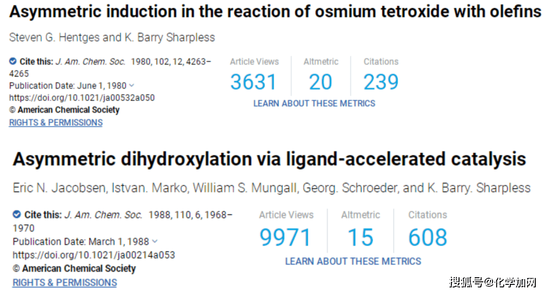 深度解读 | 沙普莱斯凭什么两获诺贝尔化学奖_反应_氧化_贡献