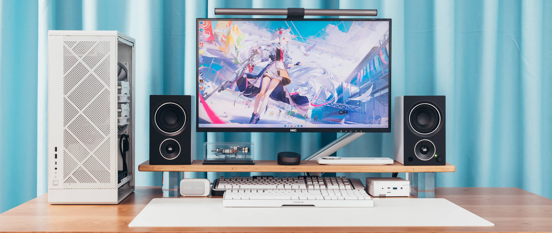 一套垂直风道白色系MATX装机方案—银欣ALTA G1M+华硕B660M重炮手_高度_散热_整体