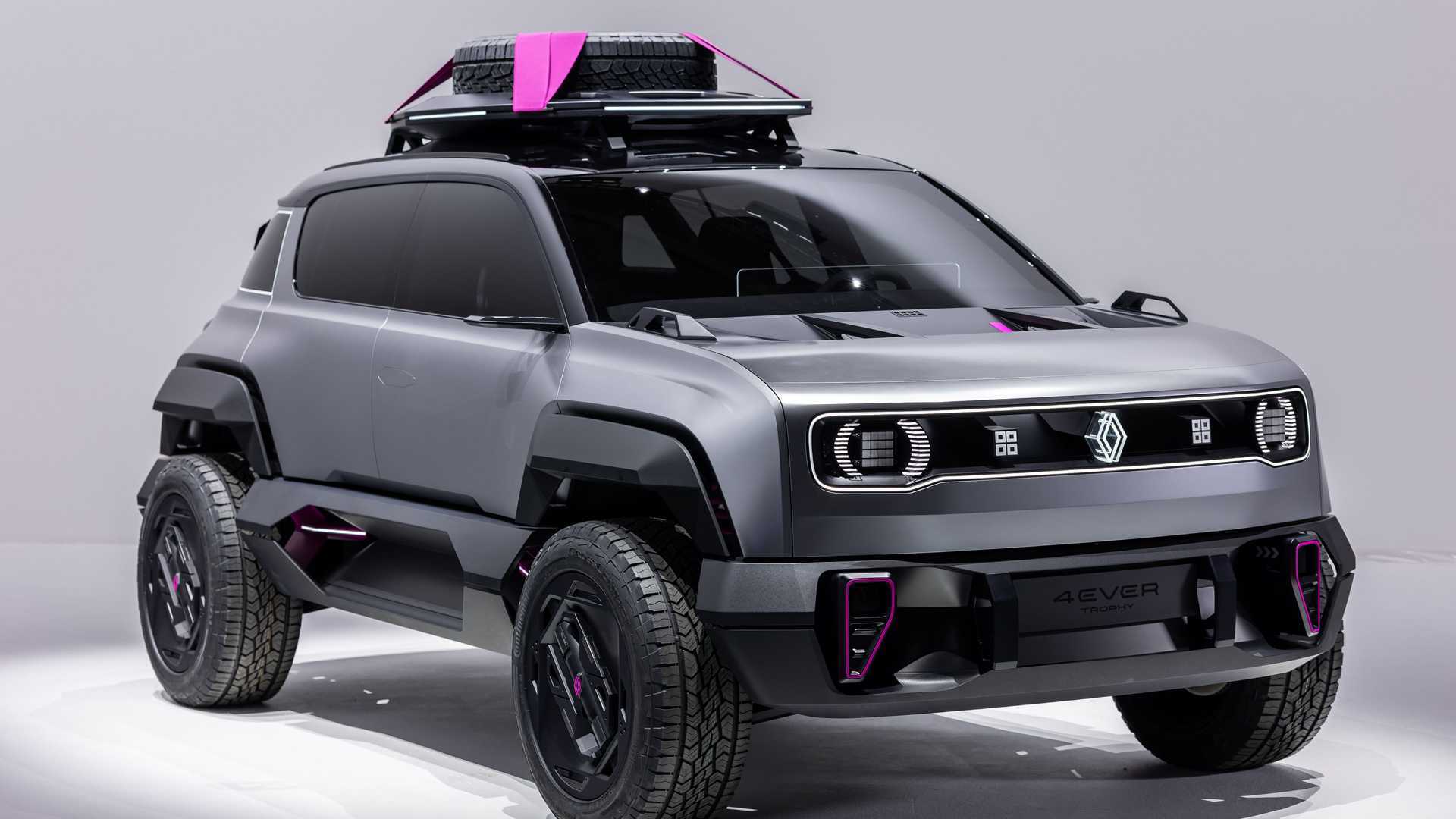 致敬越野荣耀，纯电复古之作，雷诺4EVER概念车首发亮相_搜狐汽车_搜狐网