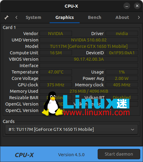 分享 Linux 中功能强大的 CPU-Z 替代品_信息_cpu-x_守护