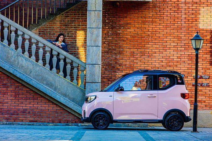 五菱宏光MINIEV GAMEBOY青柠苏打&落樱缤纷火爆交车_搜狐汽车_搜狐网