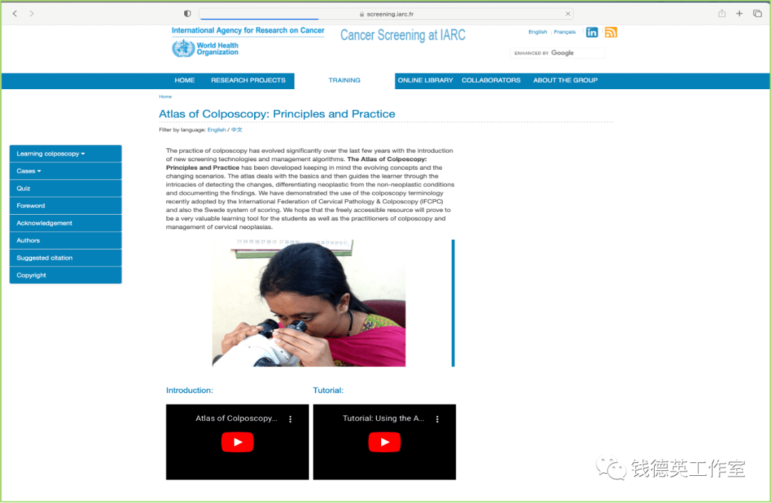 值得观看的《IARC数字化阴道镜图谱》_检查_医生_培训
