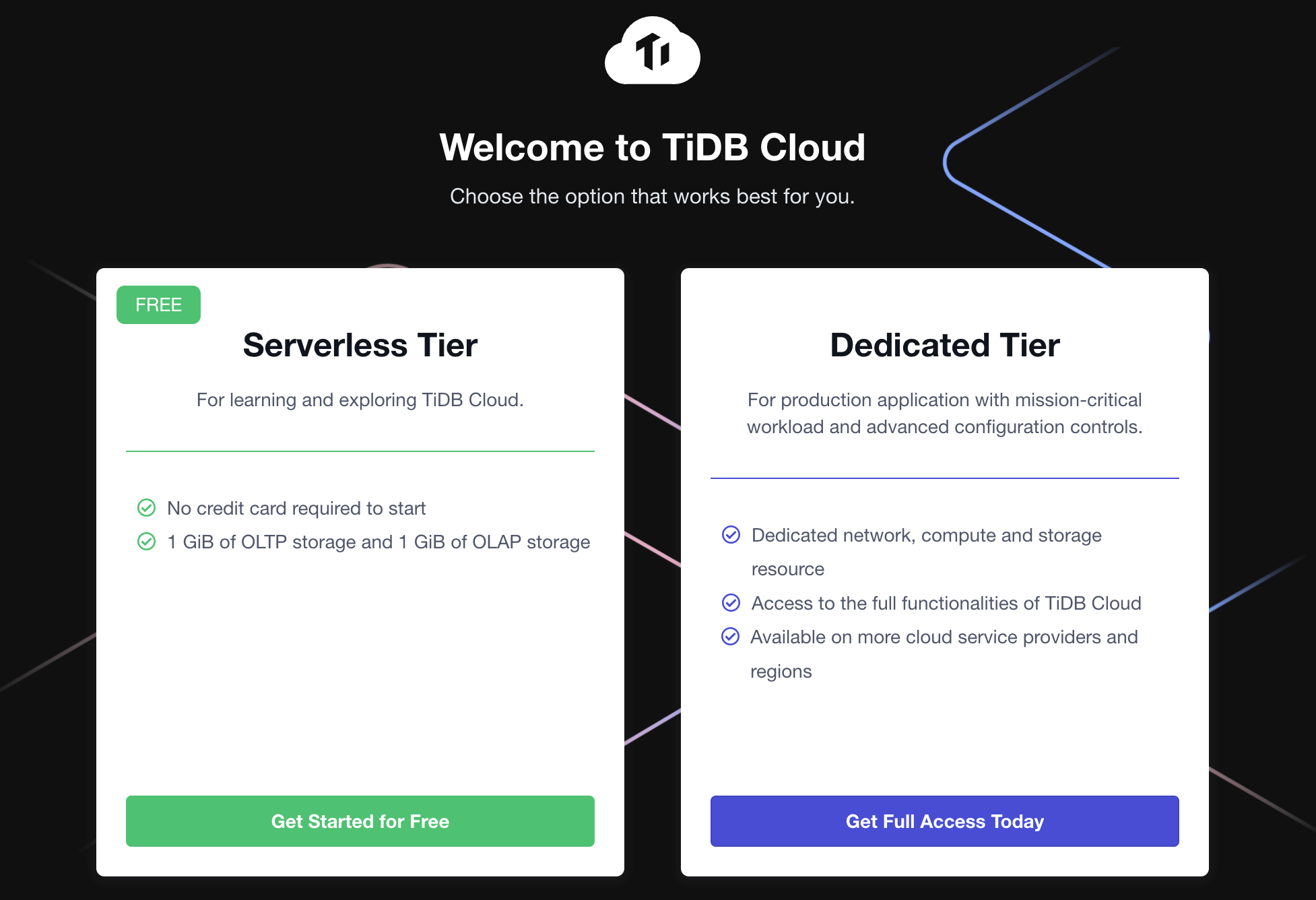 业界首个 HTAP Serverless 数据库服务，PingCAP 推出 TiDB Cloud Serverless Tier BETA 版_企业_开发人员_部署