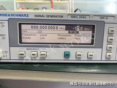 罗德与施瓦茨信号源SMR20不开机维修_搜狐网