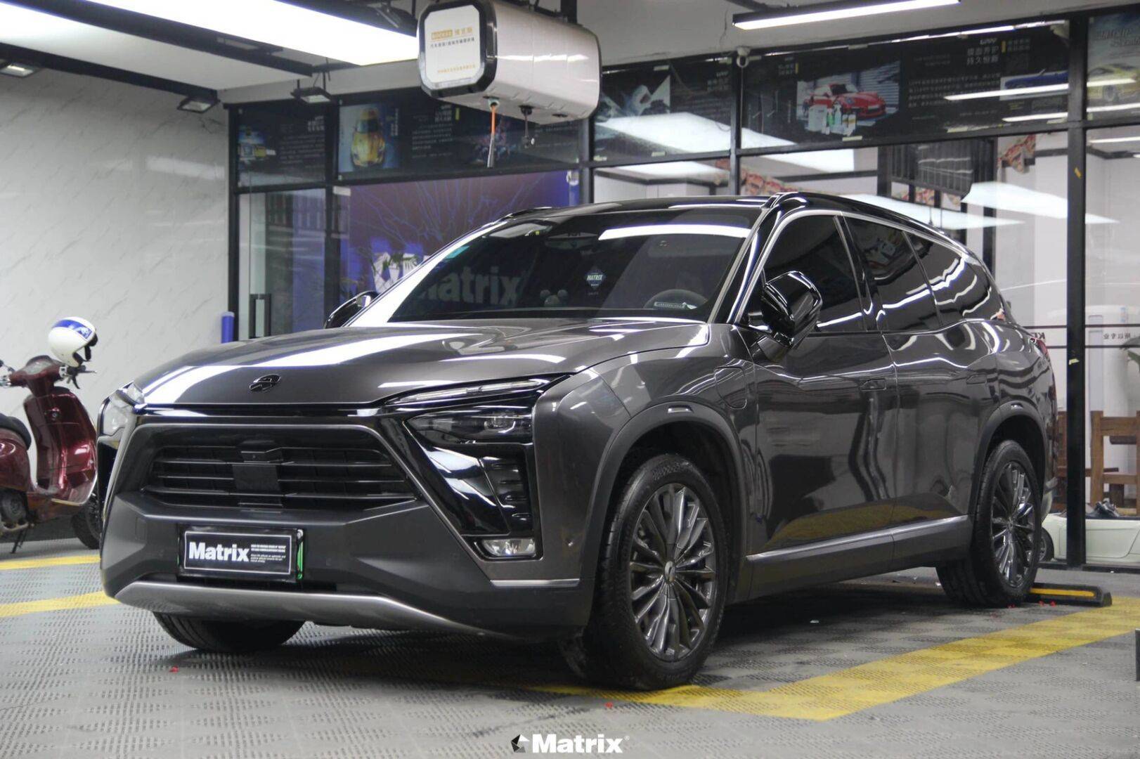 蔚来ES8 矩阵Matrix改色膜液态金属玛瑙灰，质感爆炸的视觉效果_搜狐汽车_搜狐网