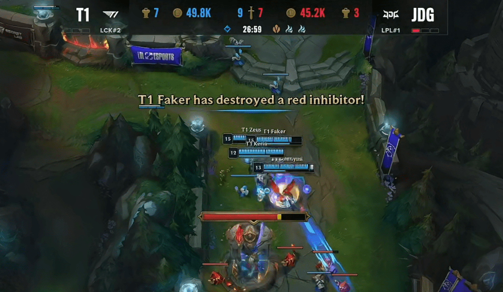 Faker瑞兹立功，T1关键局击败JDG，小狗Uzi看出破绽-搜狐大视野-搜狐新闻