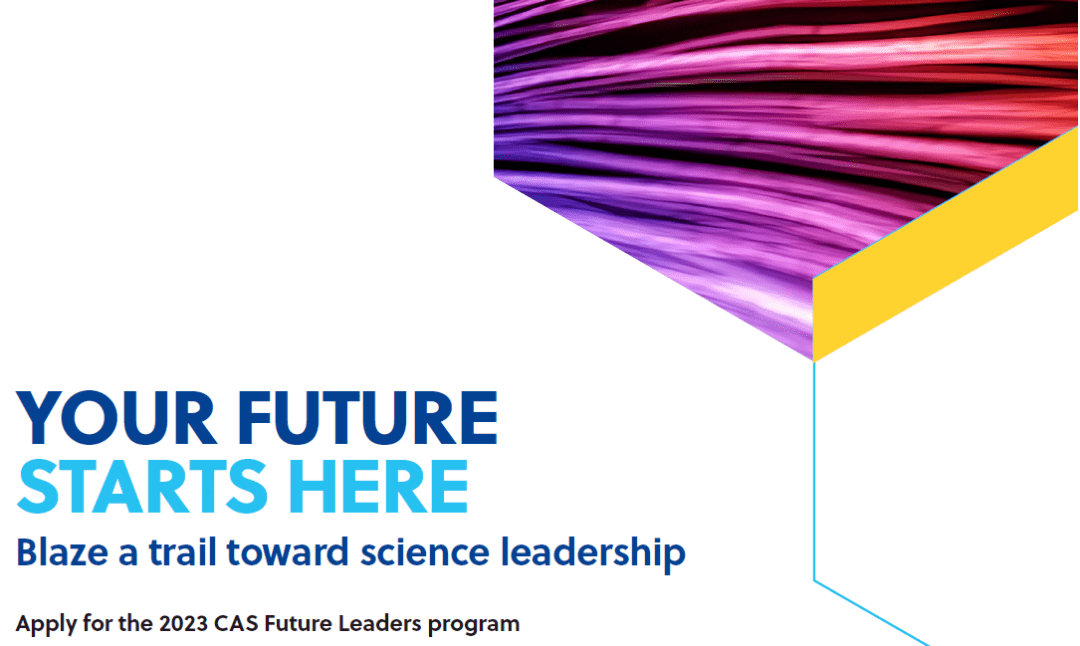 开放申请 | 2023年"CAS未来领袖项目"_美国_化学_研究人员