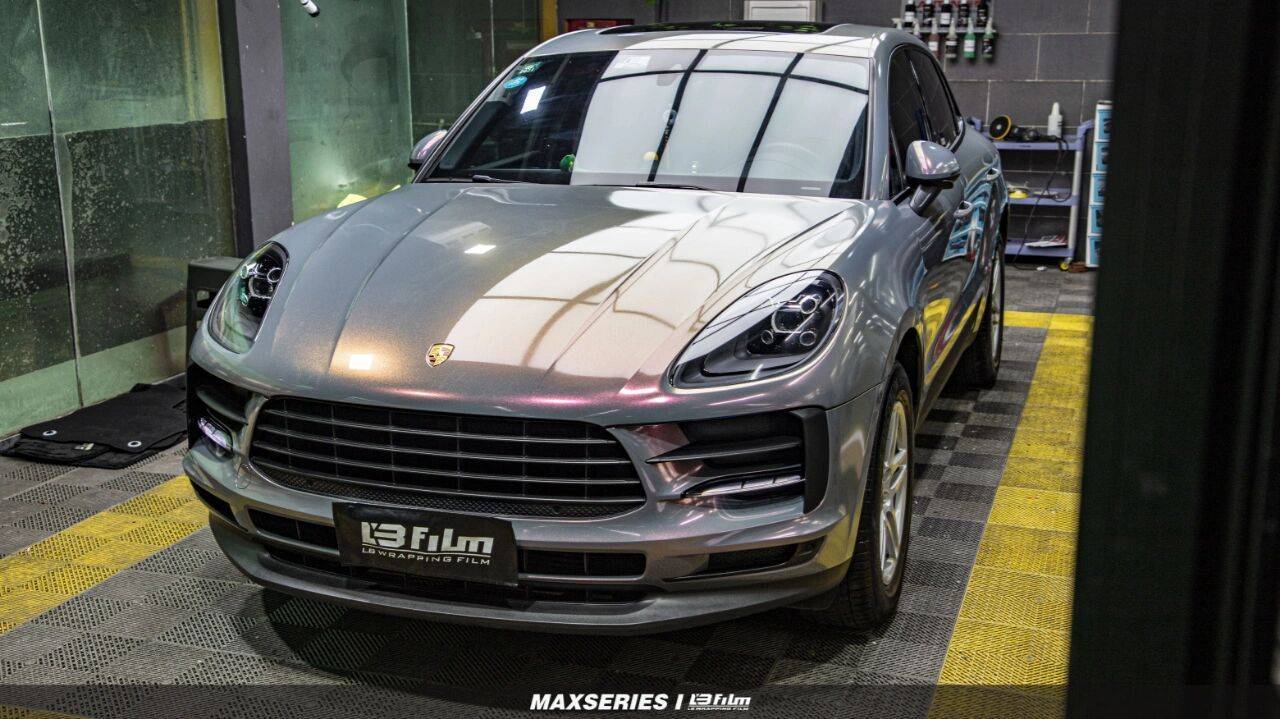 保时捷-Macan-LB改色膜星空灰魅影，反衬了车身低调奢华的美_搜狐汽车_搜狐网