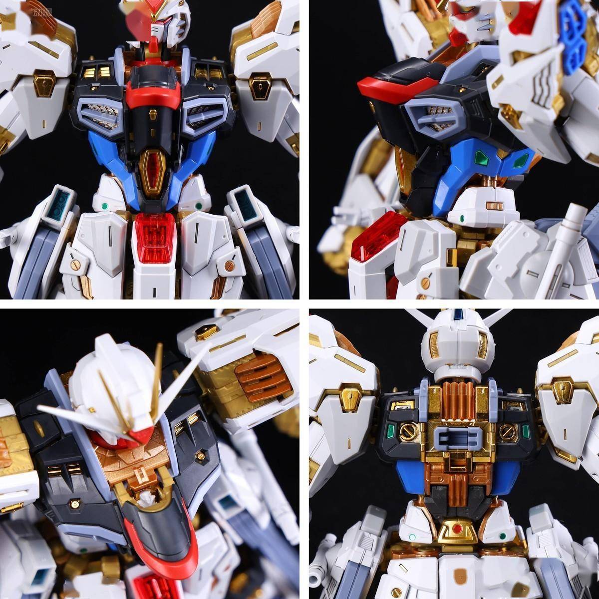 78官测：MG MGEX 强袭自由高达_细节_骨架_金色