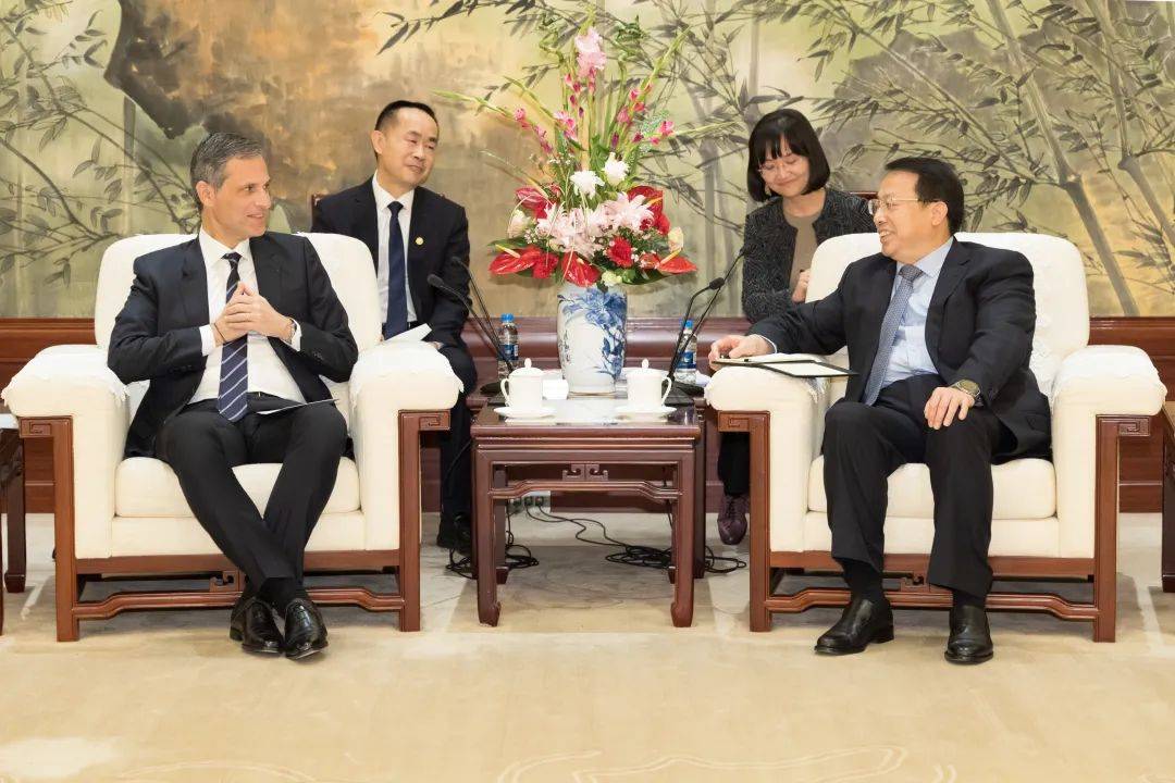 上海市市长龚正,会见达飞集团董事长鲁道夫·萨德 合作 中国 建设