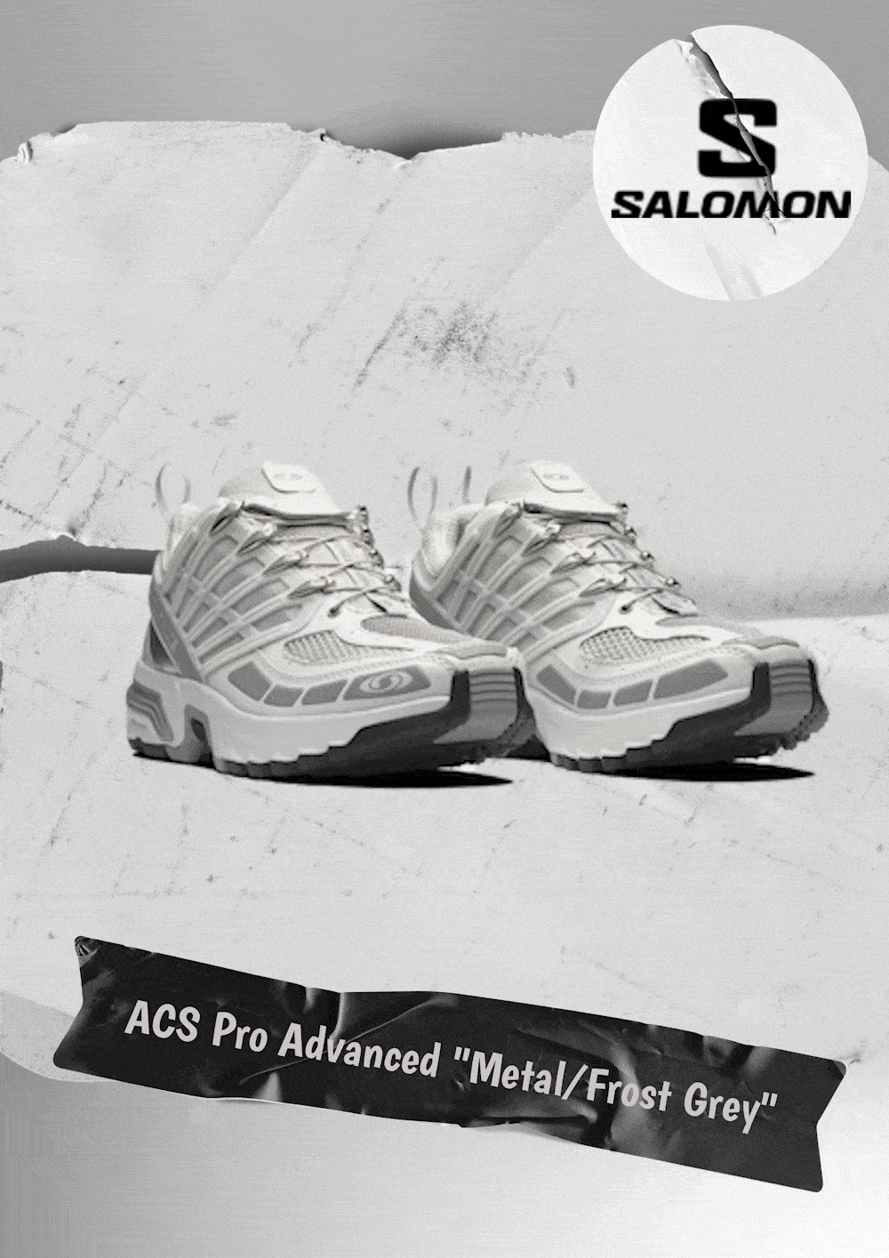 复古机能冲击丨Salomon ACS Pro Advanced "Metal/Frost Gray" 新款到店_上城_深圳市_详情