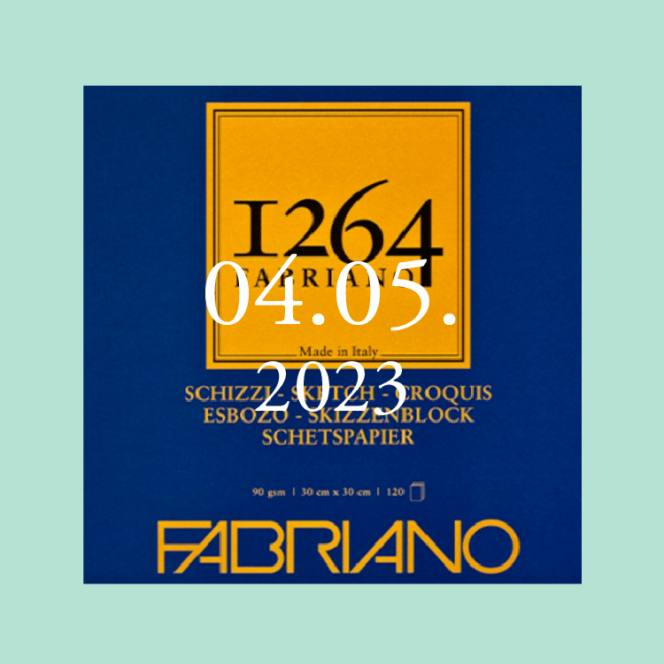 日日好物丨FABRIANO 1264 素描簿╱短边线圈本╱90g╱正方形╱120张 推荐价￥103