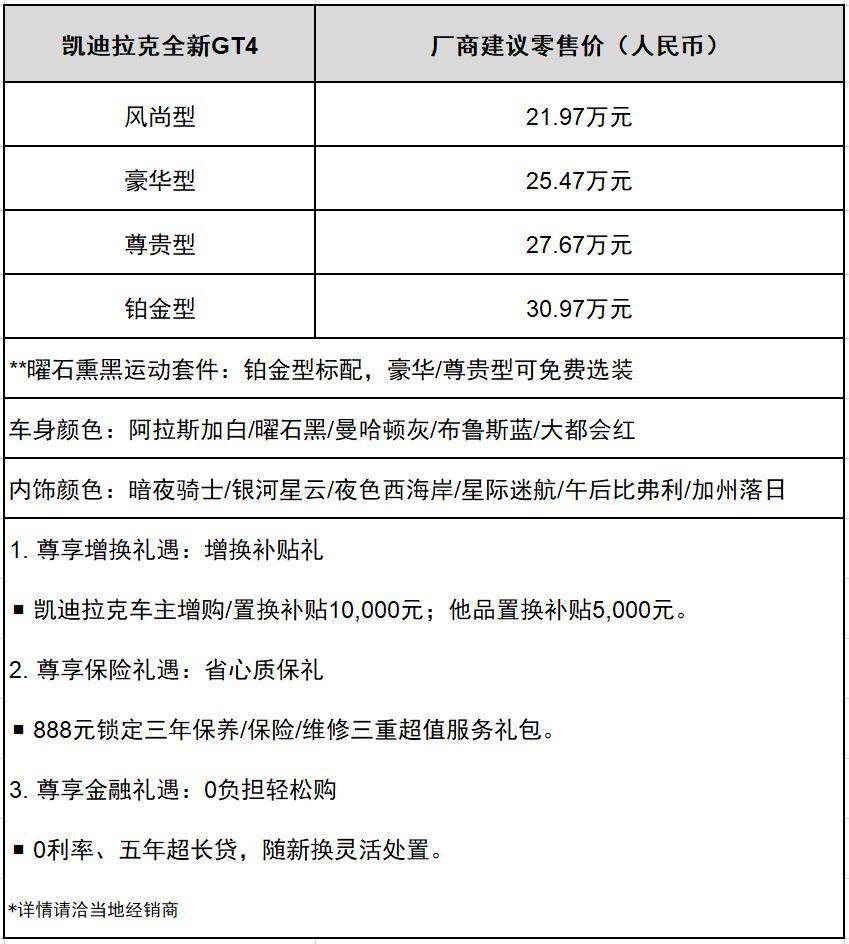 凯迪拉克全新GT4惊艳上市，售价21.97万-30.97万元_搜狐汽车_搜狐网