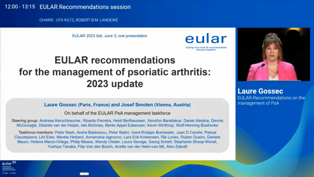 11条管理要点7条更新，2023版EULAR银屑病关节炎指南来了！_治疗_患者_相关