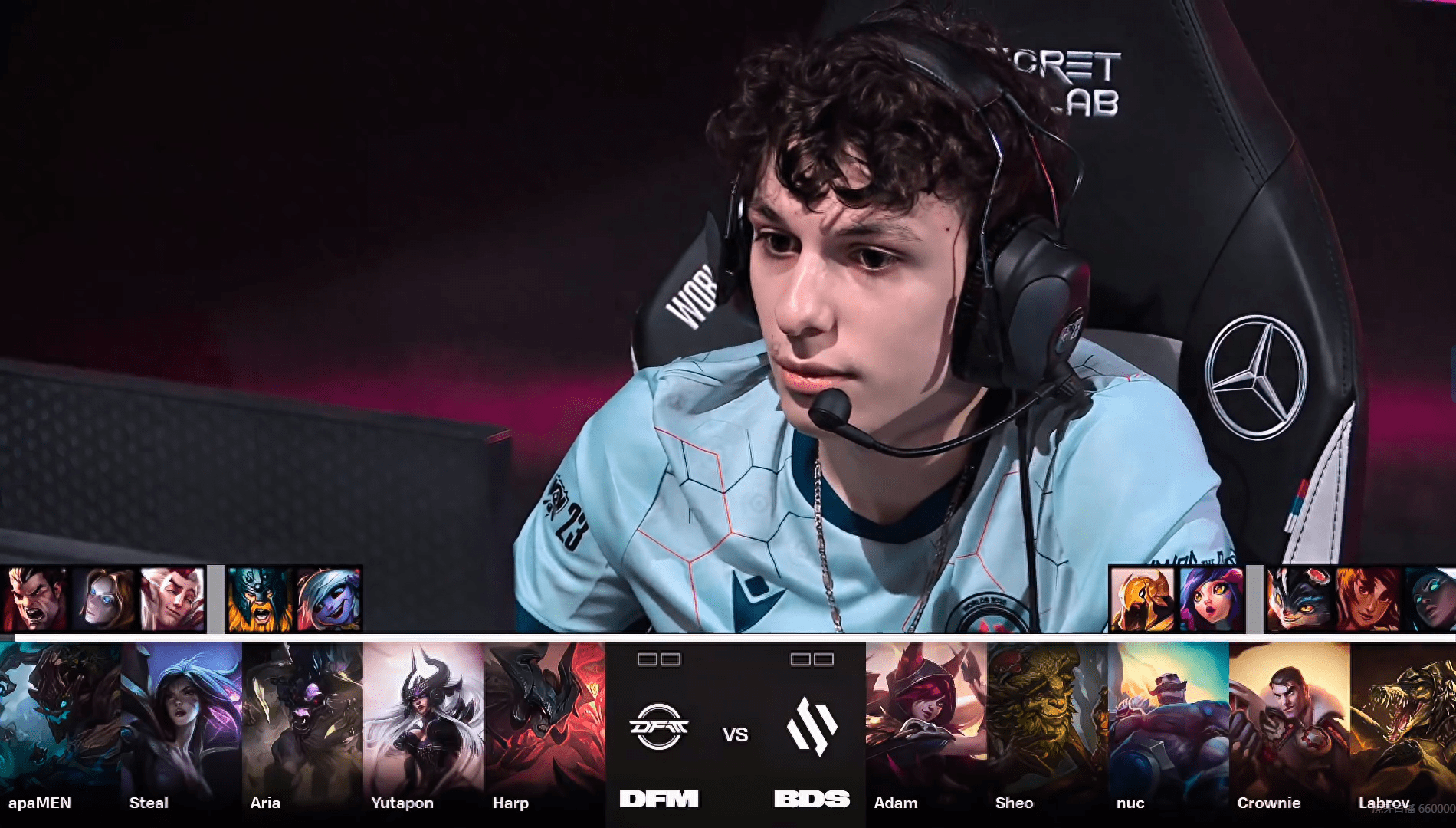 LOL-S13：Crownie逆羽输出爆炸斩获五杀，BDS 2-0淘汰DFM_比赛_下路_小龙