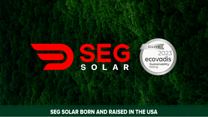 SEG Solar获得2023年EcoVadis企业社会责任银牌认证_全球_管理_理念